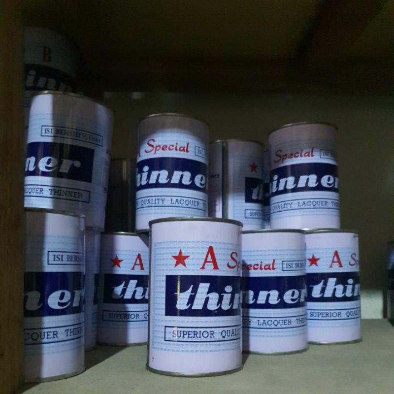 Jual THINNER THINER TINER A SPESIAL A☆ & B☆ CAMPURAN CAT MINYAK & POLITUR PLITUR 1/2 liter ...