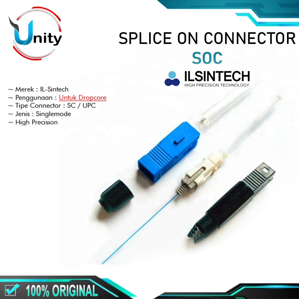 Jual SOC Ilsintech Splicer On Connector SC UPC Connektor Fiber Optik ...