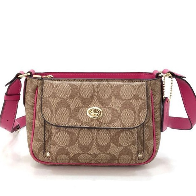 Jual Coach Sadie Crossbody In Signature | Shopee Indonesia