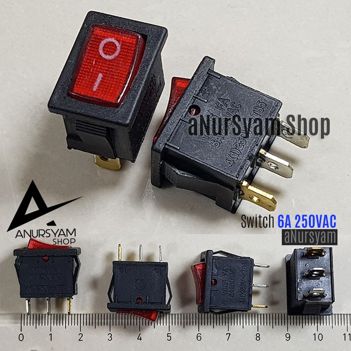 Jual Switch 3 Pin / Saklar Kaki 3 With Lampu | Shopee Indonesia