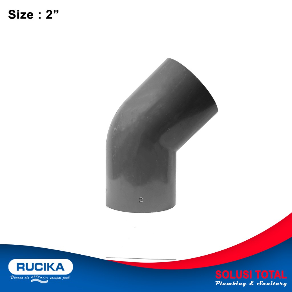 Jual Knee AW 45 2 Inch Rucika Elbow AW 45 2" Rucika | Shopee Indonesia
