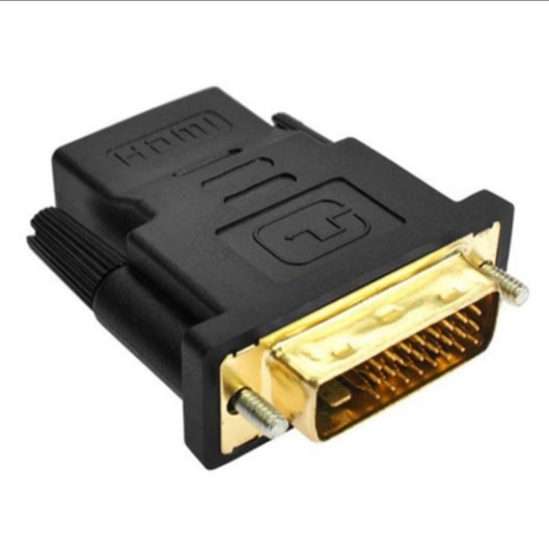 Jual Connector Hdmi To DVI 24+1 / Connector HDMI DVI +1 | Shopee Indonesia