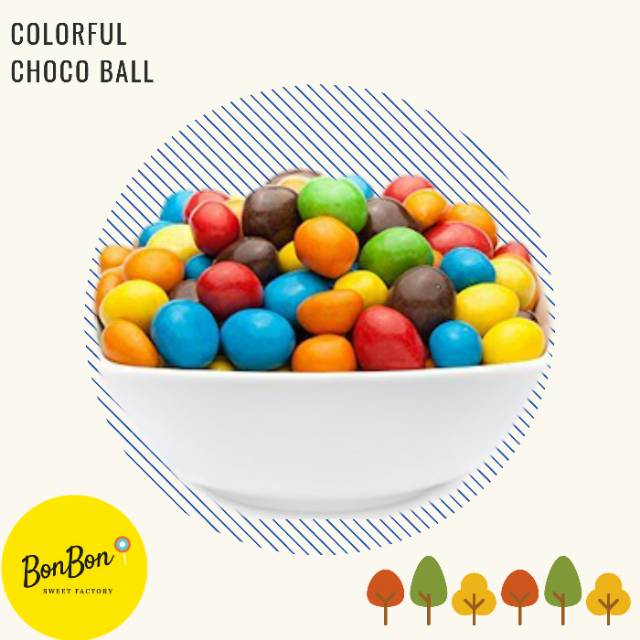 Jual Choco Ball ( Colorful ) / Biskuit Coklat Bola Warna Warni / Coklat ...