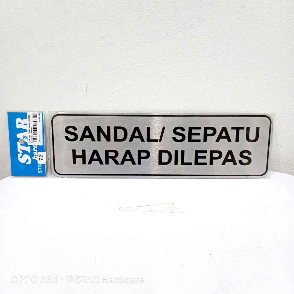 Jual STAR HARDWARE - STG72 STIKER SANDAL/SEPATU HARAP DILEPAS - STICKER ...