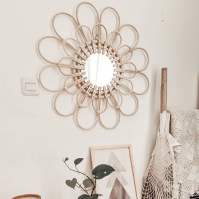 Jual Cermin Rotan Bunga Rangkap | Shopee Indonesia