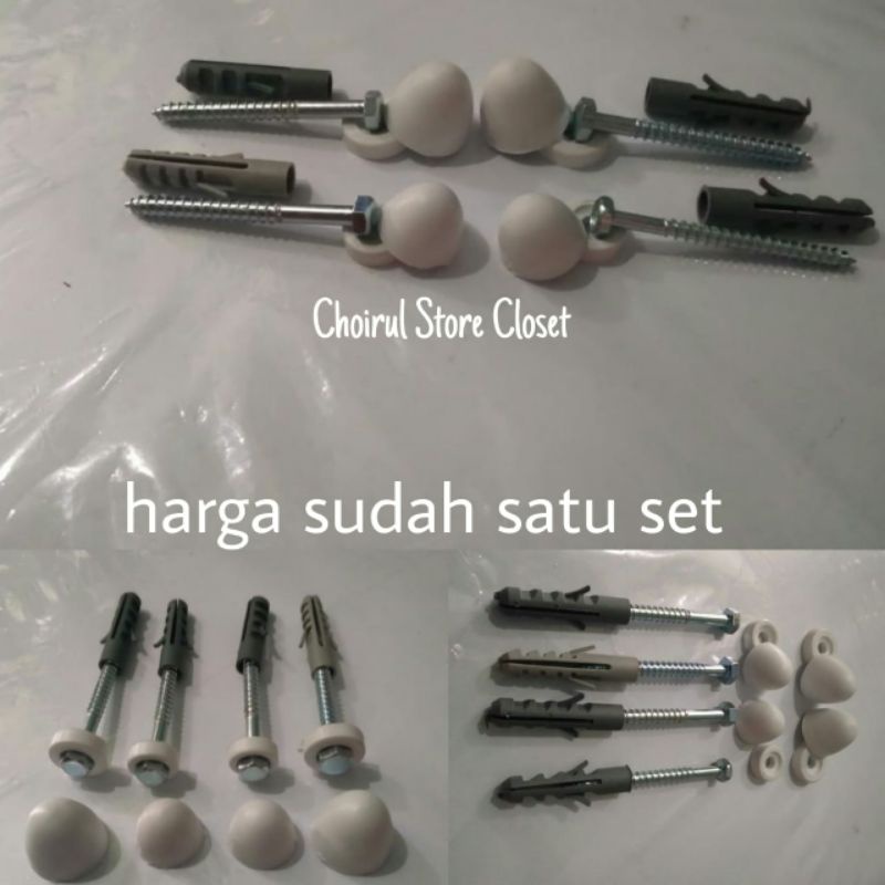 Jual tutup baut closet duduk baut wc duduk monoblok briket toilet duduk ...