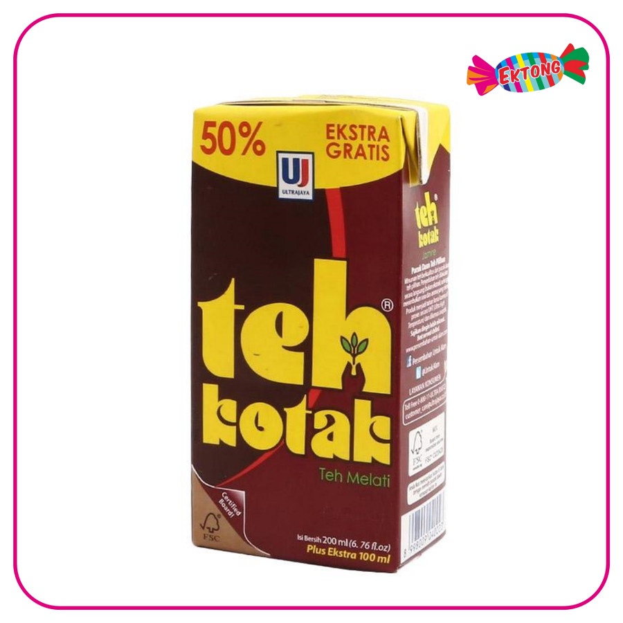 Jual TEH KOTAK 300ML ( 200ml Extra 100ml ) | Shopee Indonesia