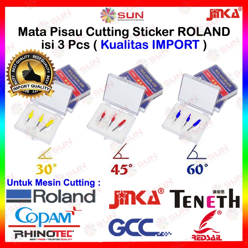 Jual Blade / Jarum / Mata Pisau Import Cutting Sticker untuk Roland Jinka Teneth Rhinotec ...