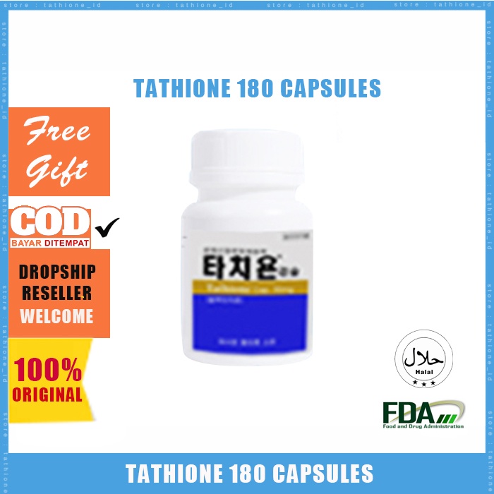 Jual (Eceran 180 kapsul) Pil Pemutih Kulit TAT Tathione Korea Original ...