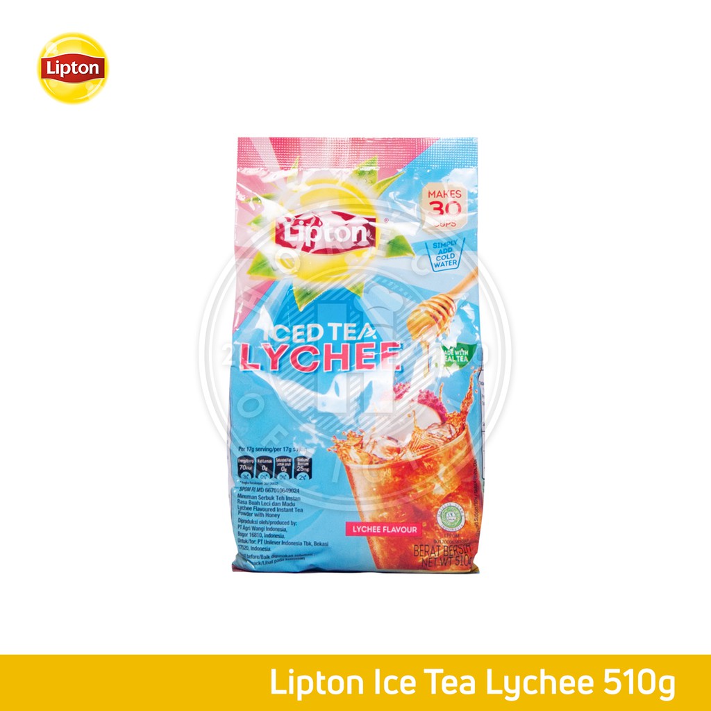 Jual LIPTON ICE TEA LYCHEE 510GR / BUBUK MINUMAN RASA TEH LECI KEMASAN ...