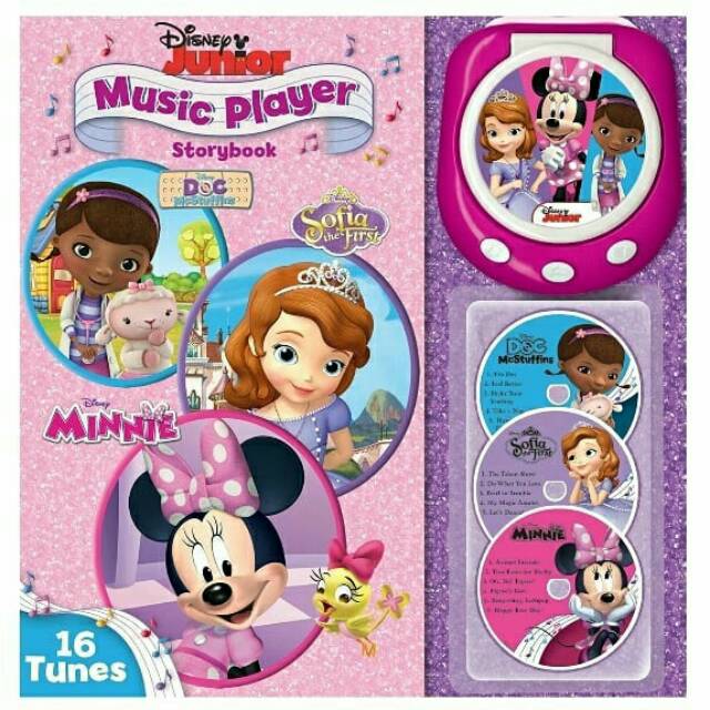 Jual Disney Junior Music Player Storybook with 20 tunes (portable music ...