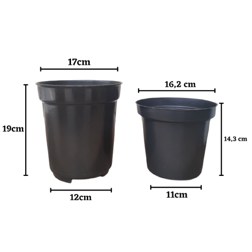 Jual Pot Usa Eiffel 20 Hitam Da 17 Cm - Pot Bunga Pot Tinggi Tinggi ...