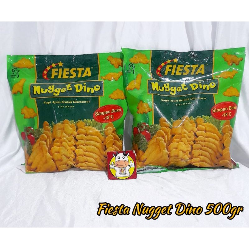 Jual FIESTA CHICKEN NUGGET DINO 500GR - FROZEN FOOD - BRONTZ JOGJA | Shopee Indonesia