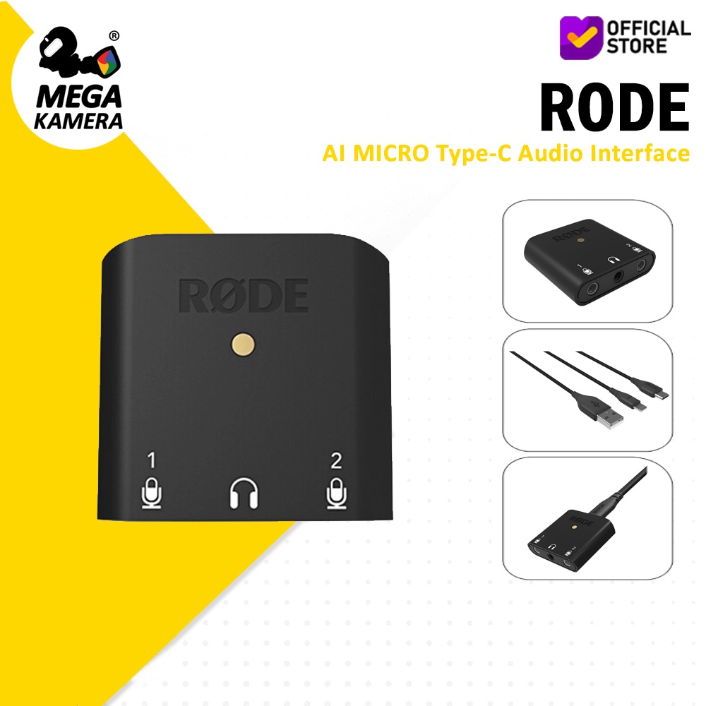 Jual Rode AI-Micro Ultracompact Adapter USB Type C To 3.5mm Audio ...