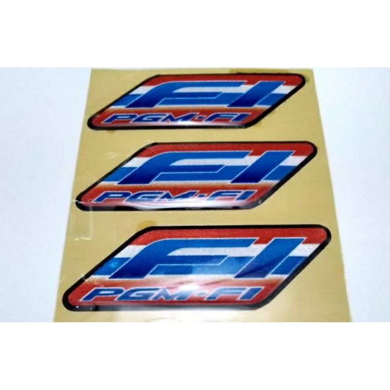 Jual Stiker Timbul PGM-FI Thailook Thailand sticker motor Honda ...