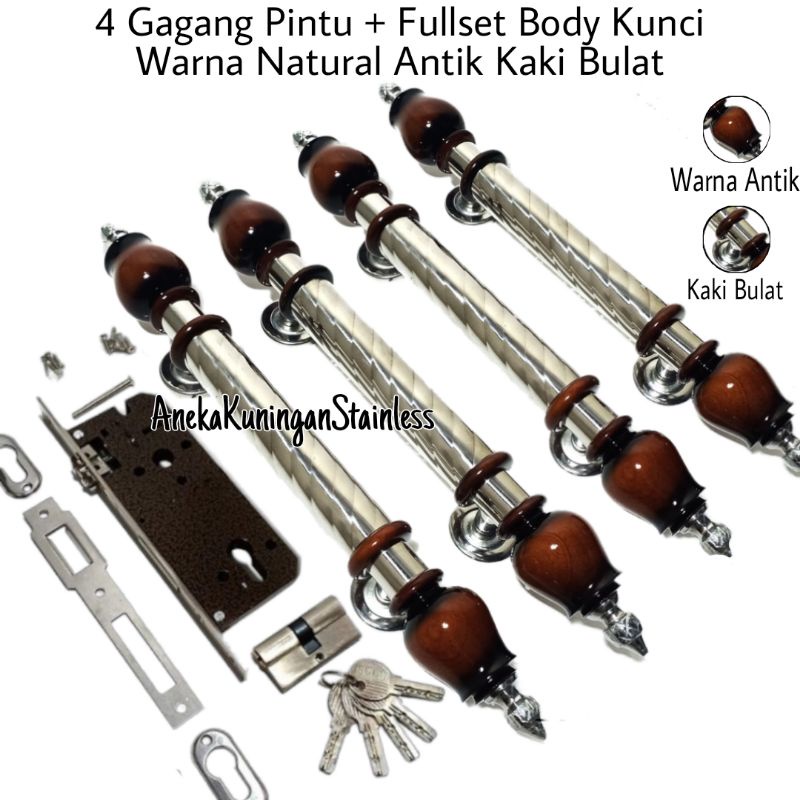 Jual satu set handle pintu rumah 45cm minimalis tarikan gagang pintu ...