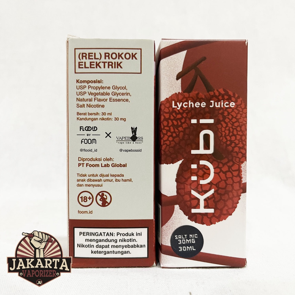 Jual [SALT] FOOM KUBI LYCHEE JUICE SALTNIC 30ML 30MG BY FOOM X VAPEBOSS ...