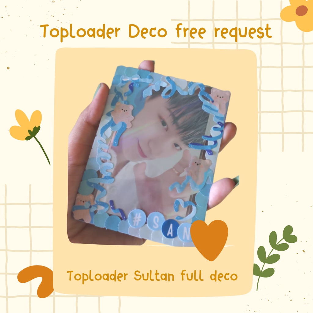 Jual Toploader Sultan deco akrilik deco tempat photocard kpop id card | Shopee Indonesia