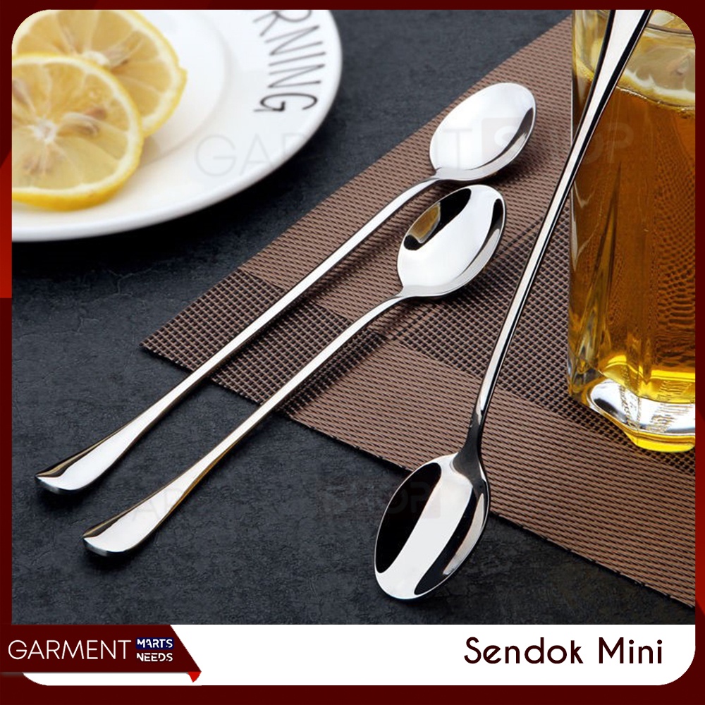Jual Sendok Pengaduk Minuman Kopi Teh Stainless Steel Gagang Panjang ...