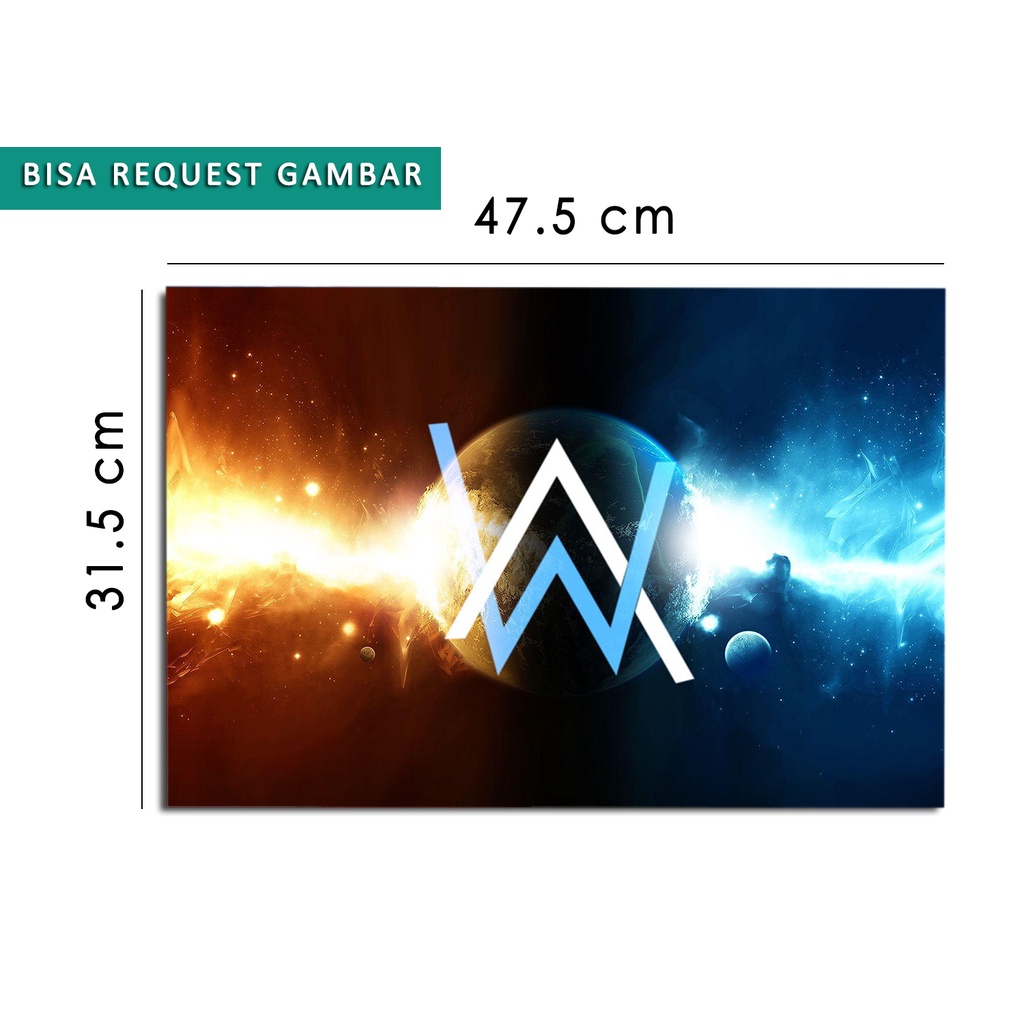 Jual Poster Alan Walker/Poster Ukuran A3/Hiasan Dinding/Poster Alan Walker/Bisa request gambar ...