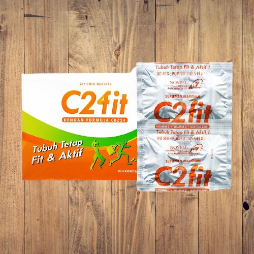 Jual C2FIT TABLET MULTIVITAMIN PER STRIP ISI 4 | Shopee Indonesia