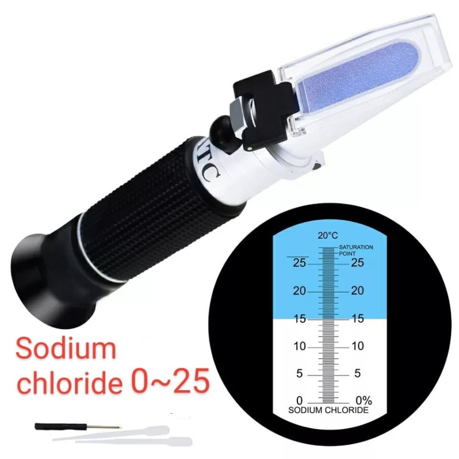 Jual Promo !! Refractormeter Sodium Chloride/ alat ukur kadar Nacl ...