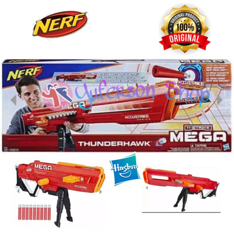Jual Nerf Mega Accustrike ThunderHawk | Shopee Indonesia