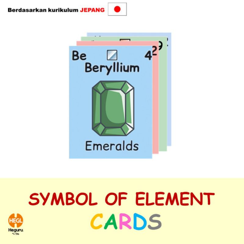 Jual kartu belajar anak symbol of element | Shopee Indonesia