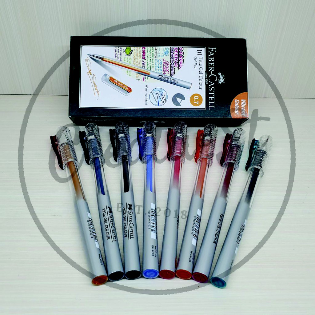 Jual FABER CASTELL True Gel Pen Colors Bolpen Tinta Warna 0.7 Mm | Shopee Indonesia
