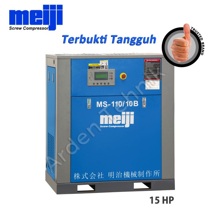 Jual Meiji Screw Compressor / Kompresor Angin Meiji : MS-110/10B | Shopee Indonesia