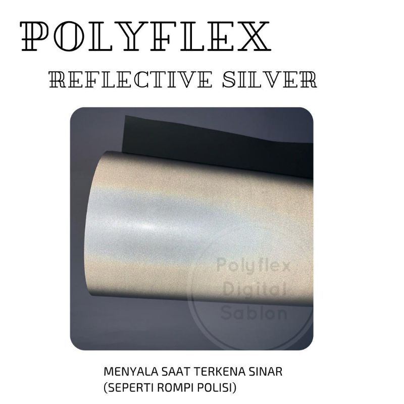 Jual Polyflex Reflective pendar terkena sinar made in Korea Silver ada ...