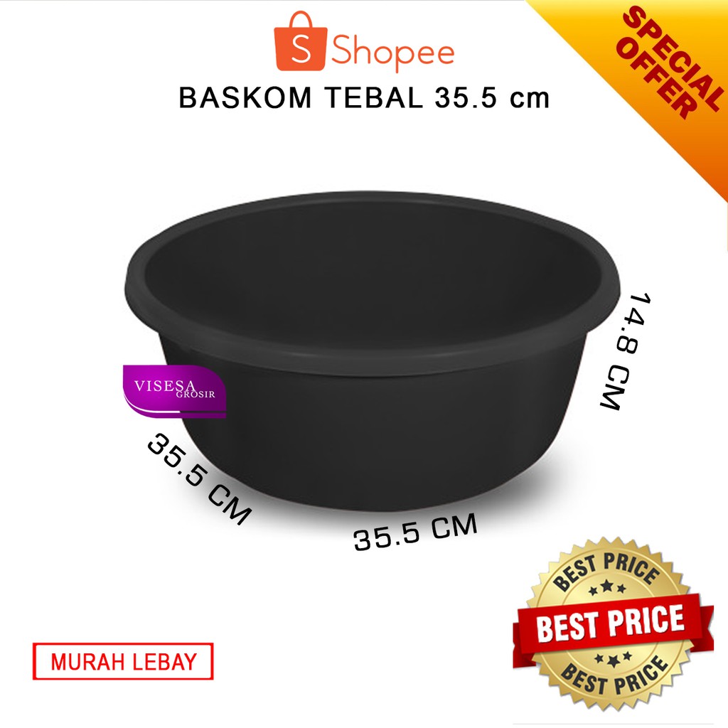 Jual BASKOM BESEK PLASTIK HITAM JUMBO BESAR | Shopee Indonesia