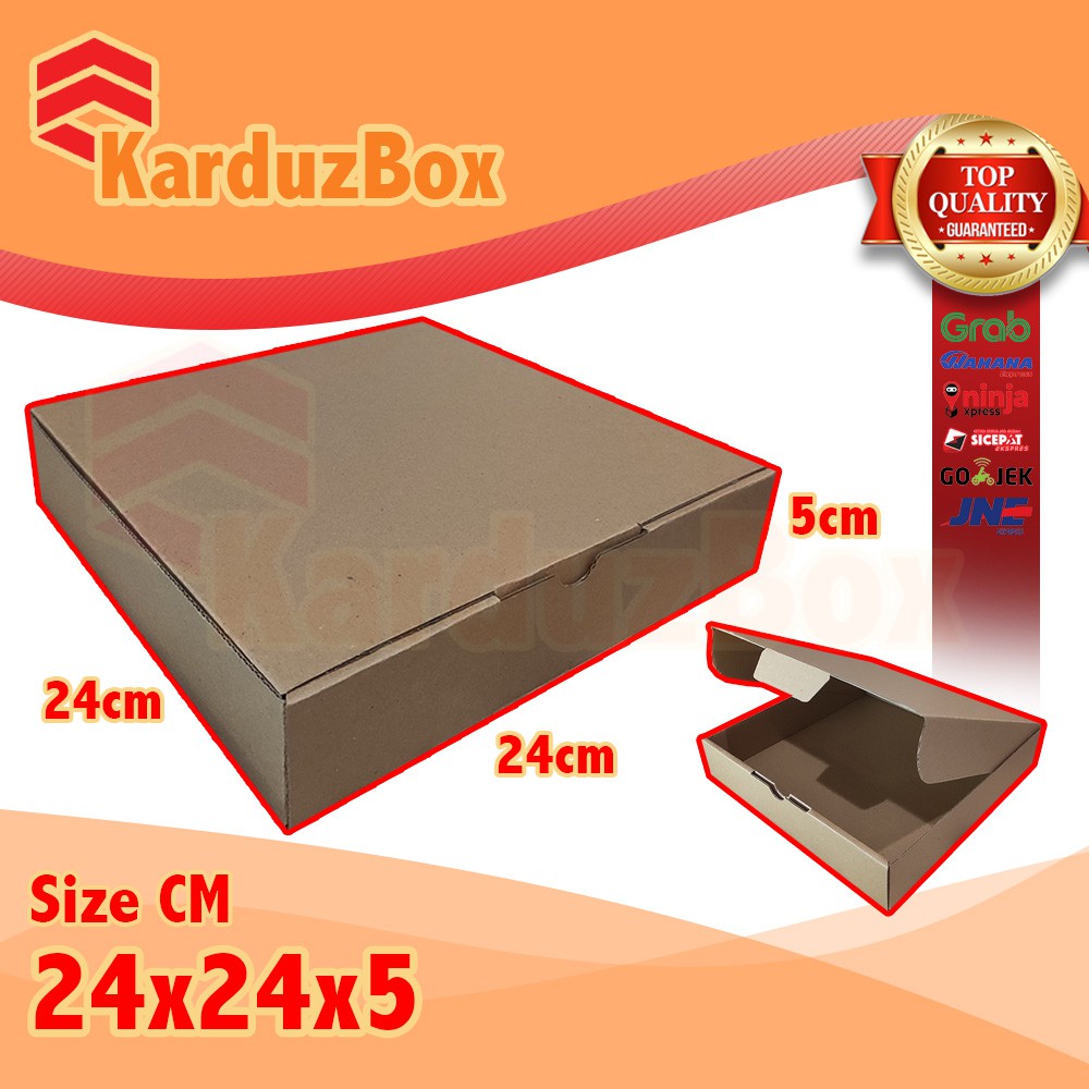 Jual 24x24x5 kotak Kardus Packing Box Pizza, box hampers, box kado ...