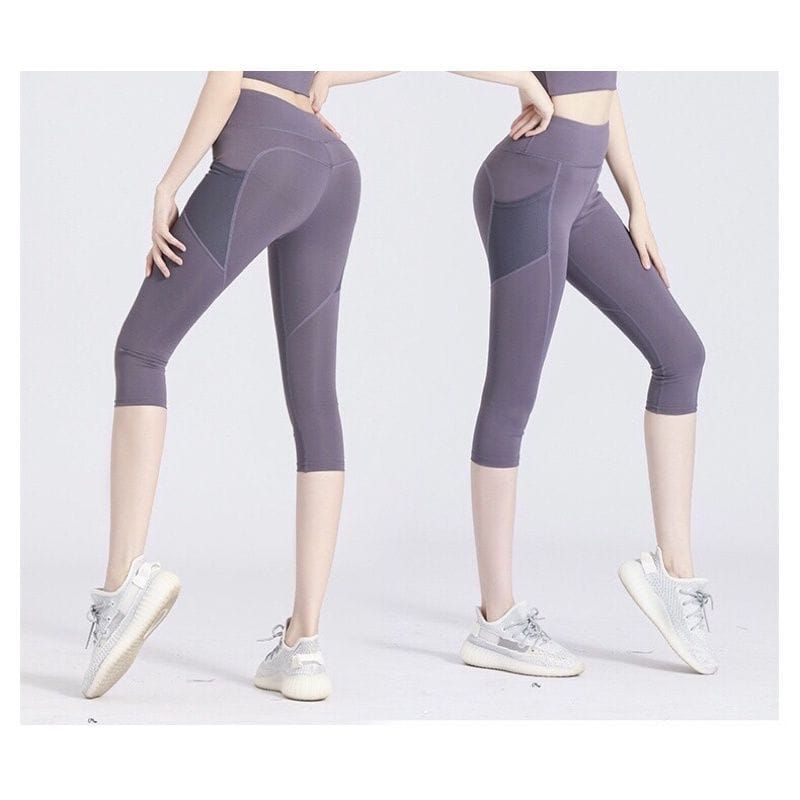 Jual Celana olahraga 7/8 Pocket Untuk olahraga Gym,Yoga,Fitness,Lari ...
