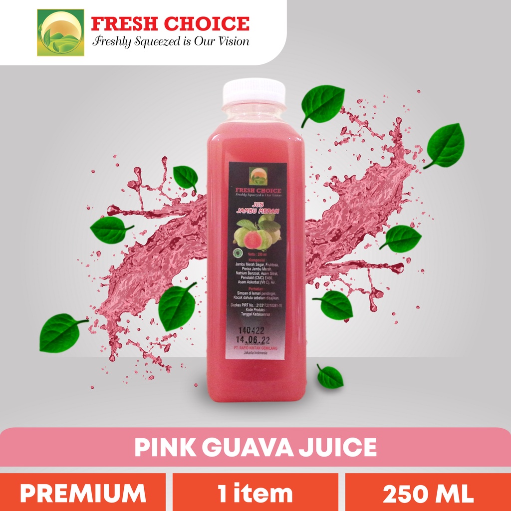 Jual Fresh Choice Jus Buah Jus Jambu Pink Guava Juice 250 ML | Shopee ...