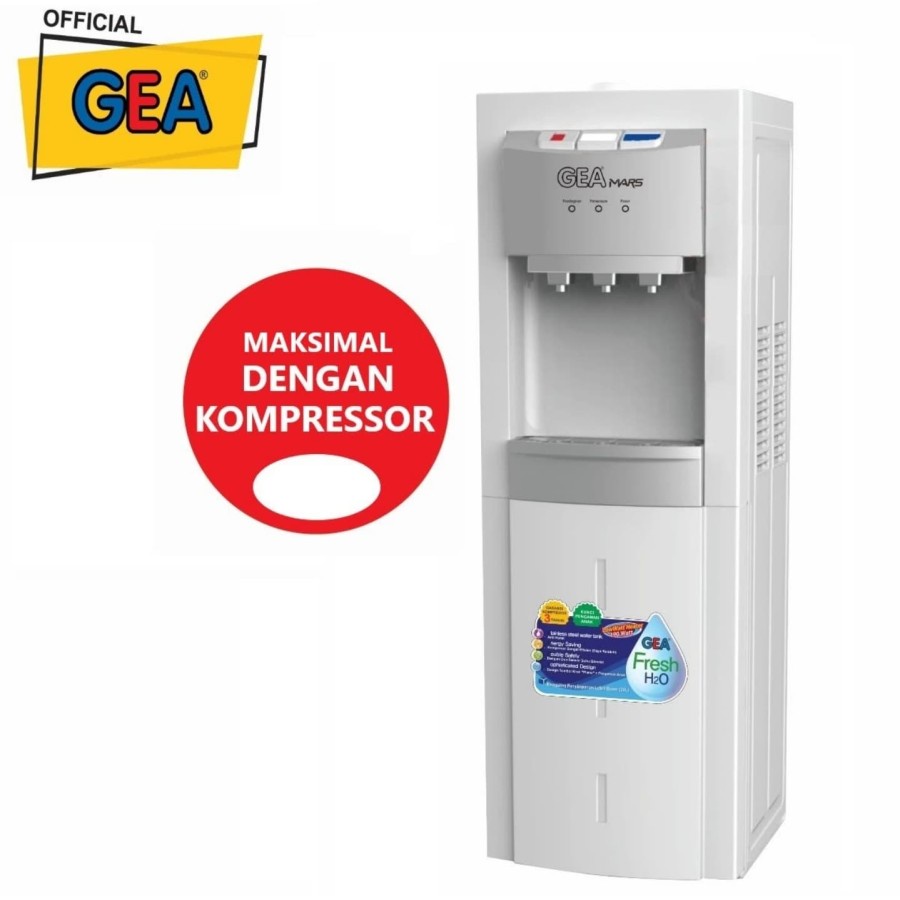 Jual GEA Mars dispenser galon atas dengan kompresor panas dingin normal ...