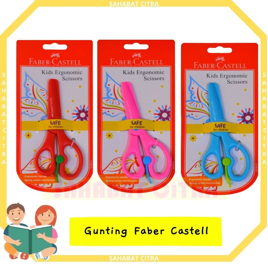 Jual GUNTING KIDS ERGONOMIC SCISSORS FABER CASTELL 剪刀 | Shopee Indonesia
