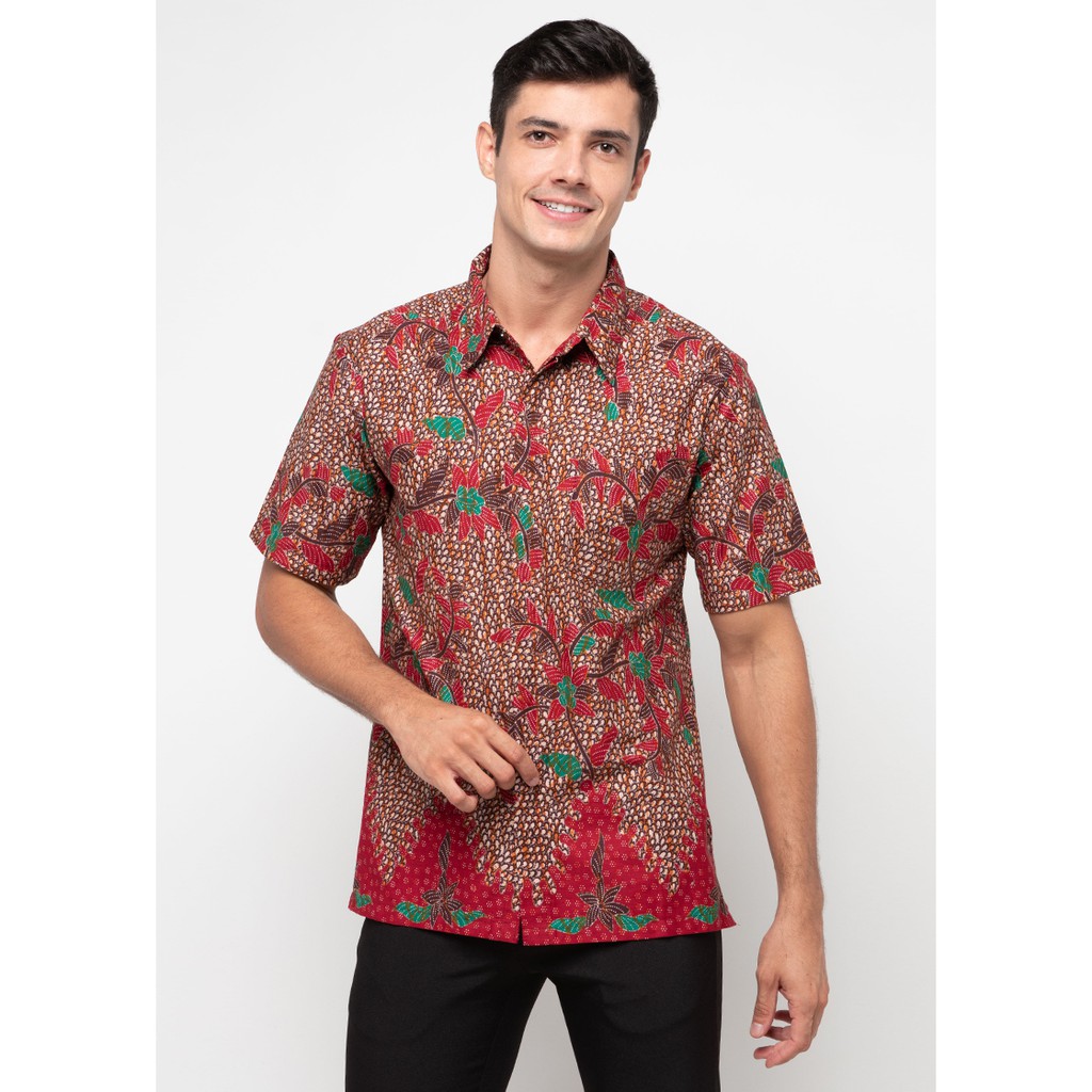 Jual Arjuna Weda Hem Batik Sisik Ikan | Shopee Indonesia