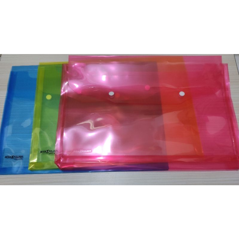Jual Map kancing 2 interx folder / document bag 2 button spine | Shopee ...