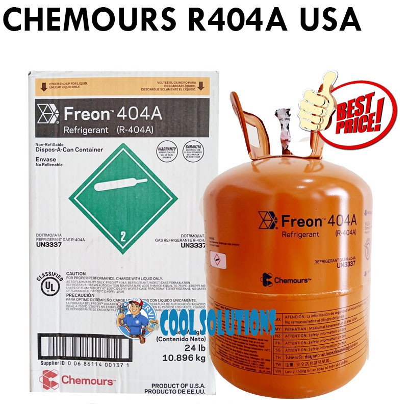 Jual CHEMOURS FREON R404A USA / EUROPE ASLI | Shopee Indonesia