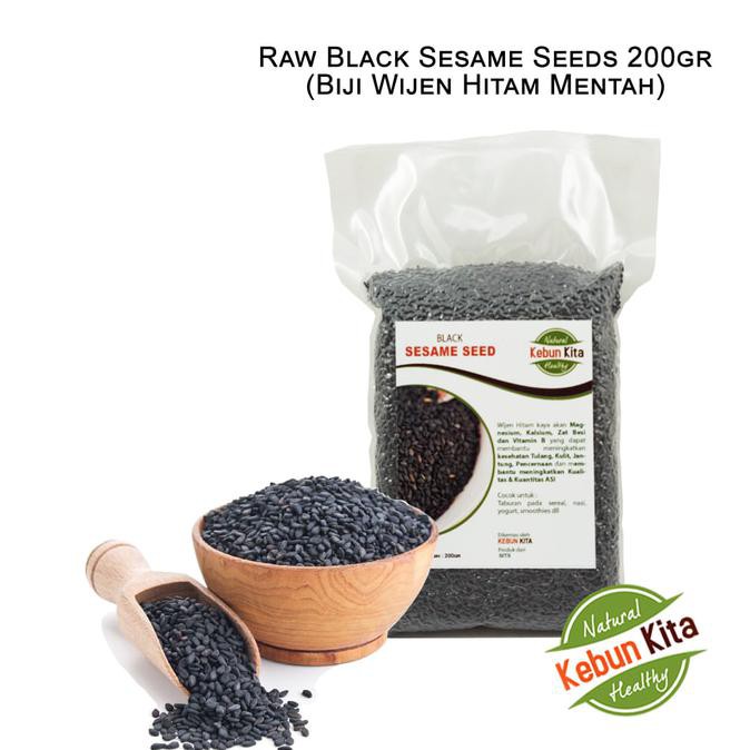 Jual ENAK Biji Wijen Hitam 200gr ( Black Sesame Seed ) BANYAK RASA ...