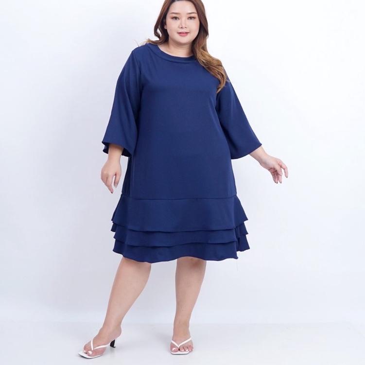 Jual [CK. 4767] DRESS WANITA JUMBO 028 XXL XXXL LD 120cm BIGSIZE BAJU ...