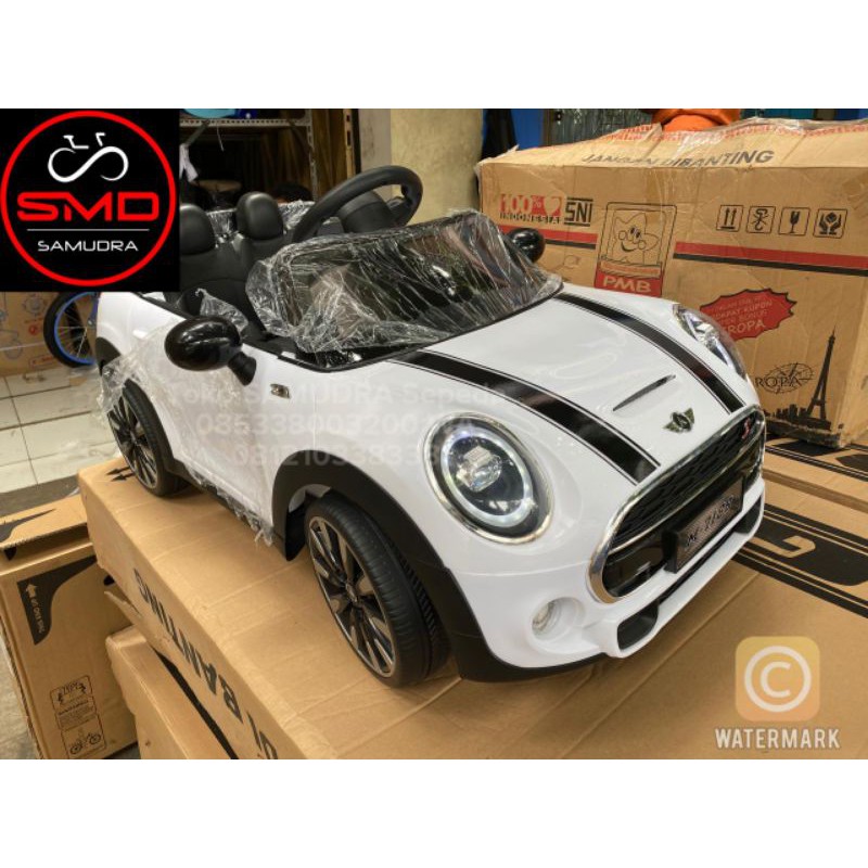 Jual Mobil Aki Anak Cas Remote PMB 7188 2 Dinamo 12V Mini Cooper Murah ...