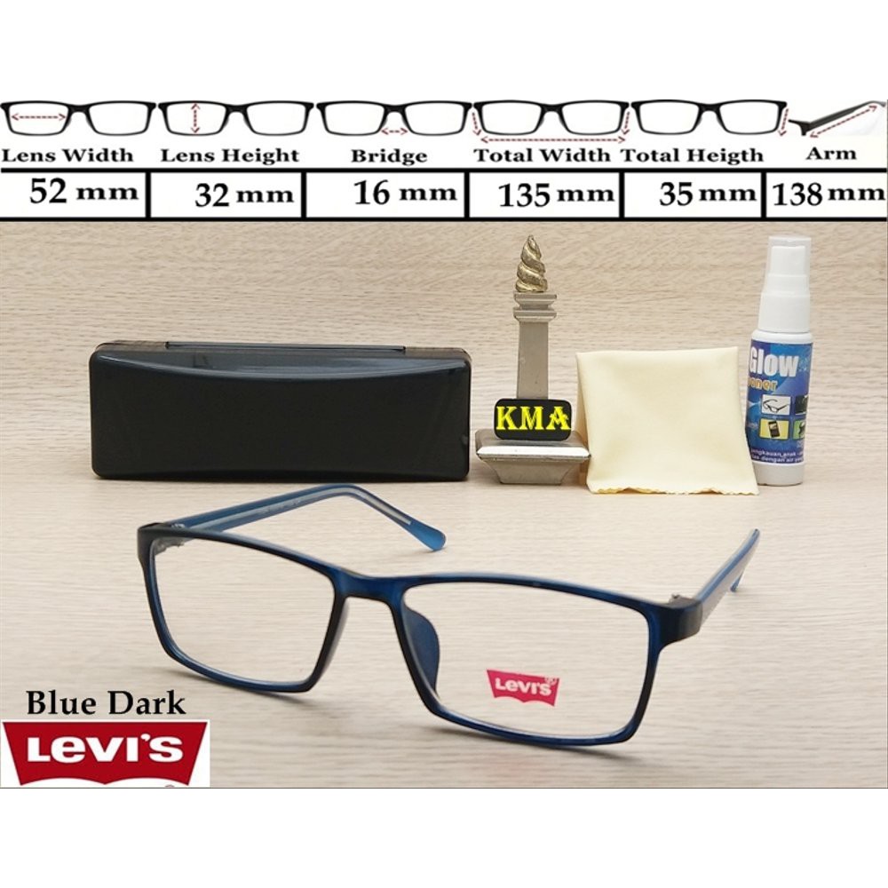 Jual kacamata LEVIS frame kacamata levis kacamata minus frame kotak ...
