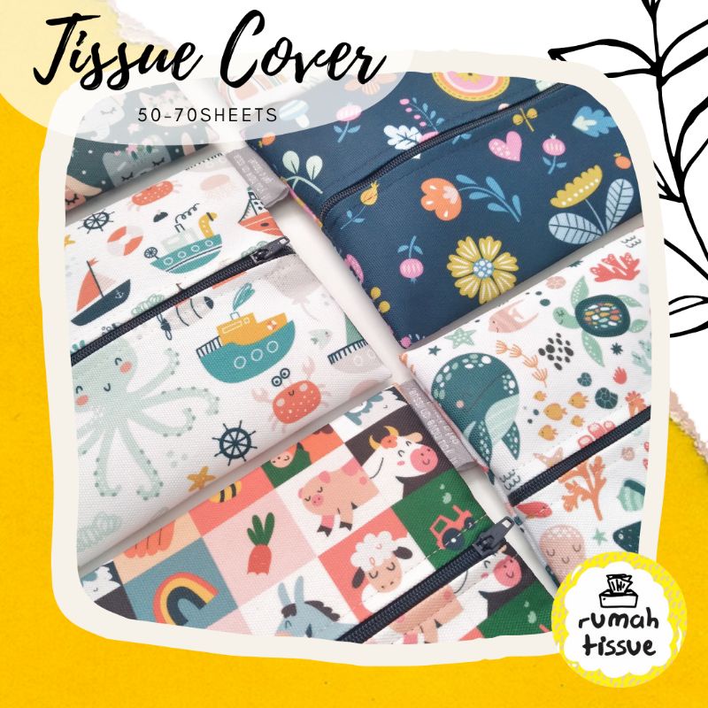 Jual Tempat Tisu Travel 50-70 sheets/ Tempat Tisu Kering/ TISSUE COVER ...