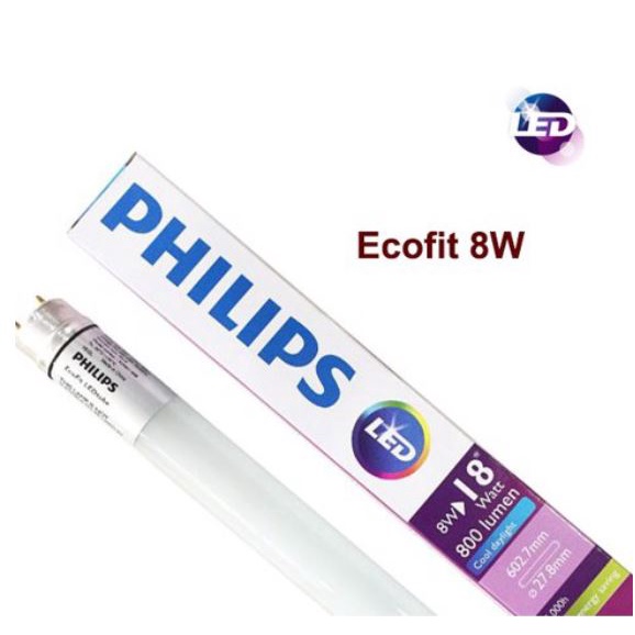 Jual Lampu Philips TL Led Tube T8 Ecofit 8 Watt 600mm | Shopee Indonesia