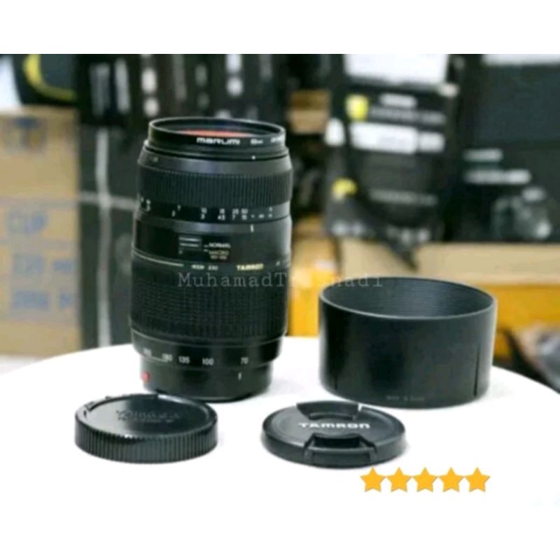 Jual Lensa Tele Tamron 70-300mm Nikon For DSLR Hitam Murah | Shopee ...