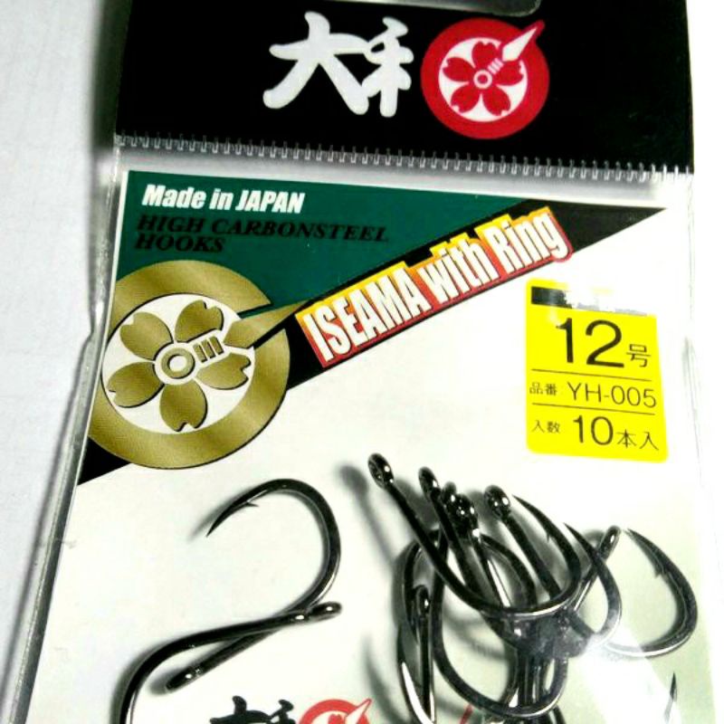 Jual hook Yamato Iseama with ring no 6 s/d 14 made in japan|kail pancing | Shopee Indonesia