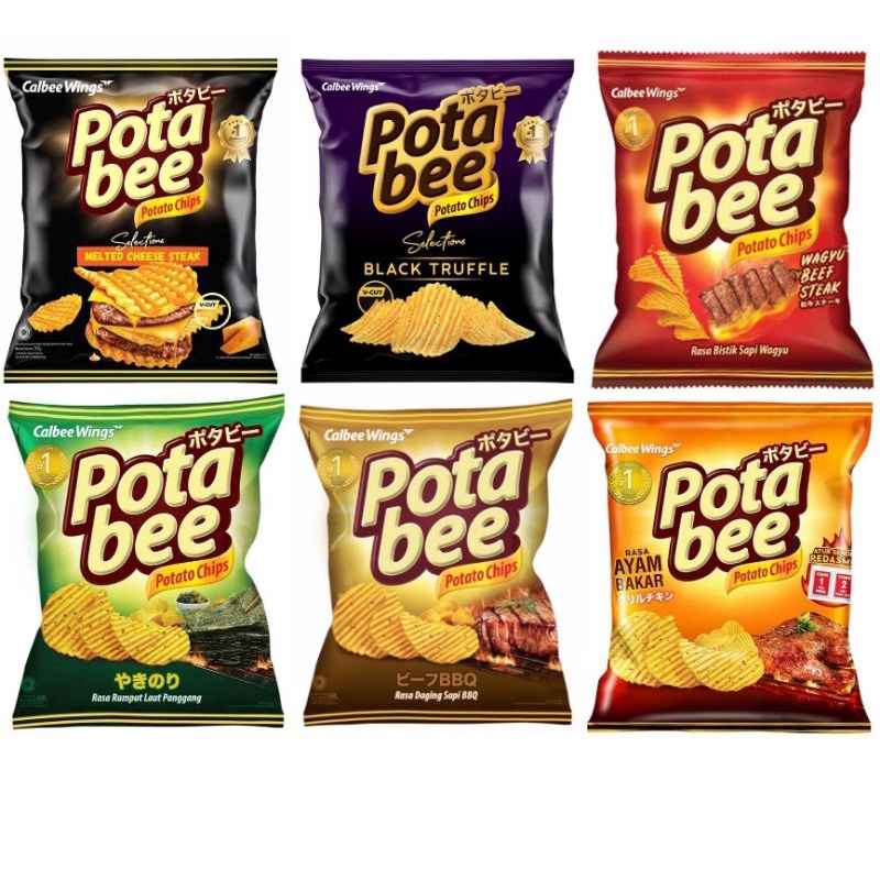 Jual POTABEE Aneka Potato Chips Ayam Bakar bbq melted cheese wagyu ...