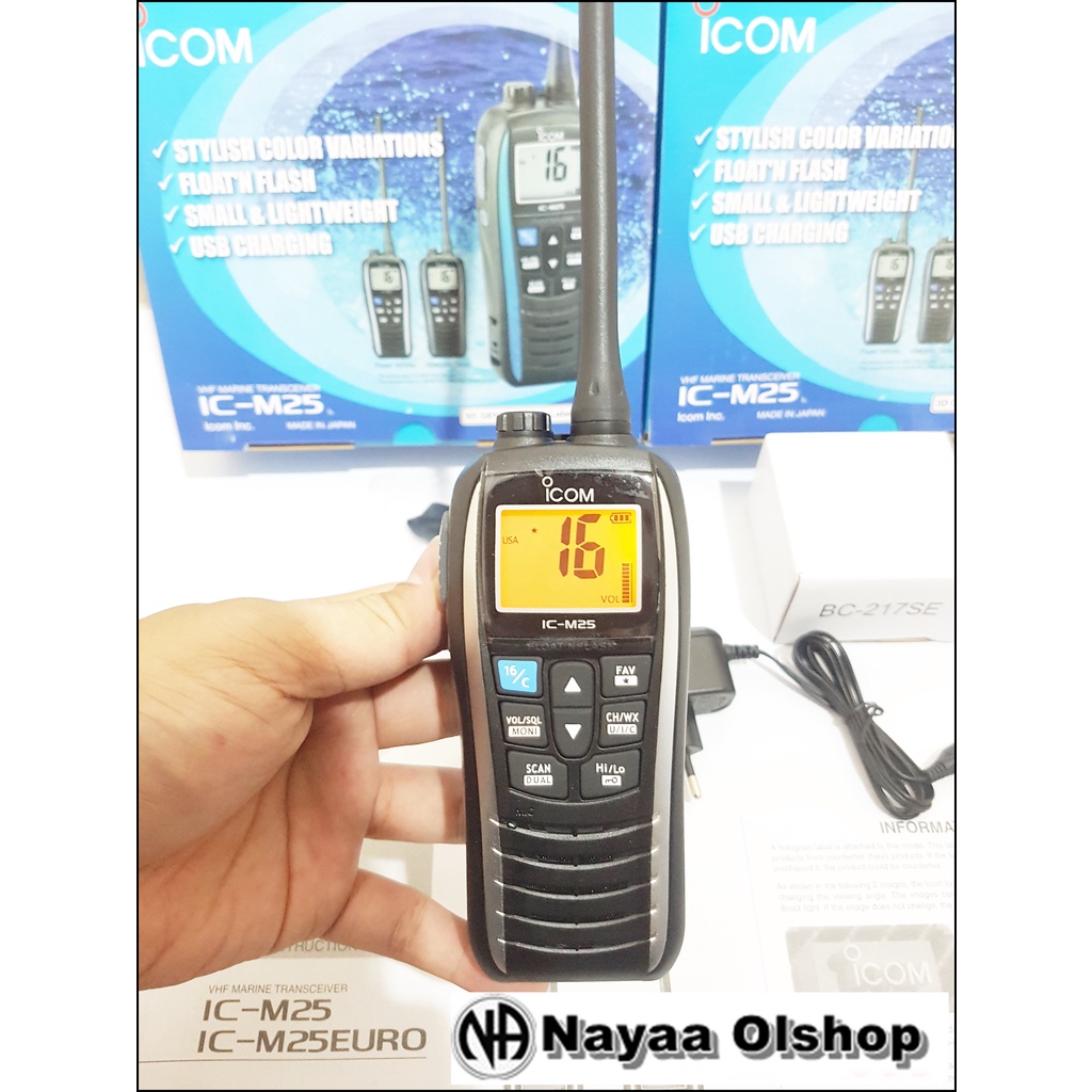 Jual HT ICOM IC M25 ICM25 MARINE - HT MARINE ICOM IC M25 ORIGINAL MURAH ...